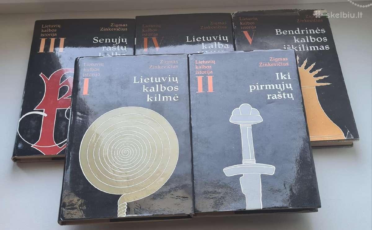 Lietuvių kalbos istorija visi 5 tomai - Skelbiu.lt