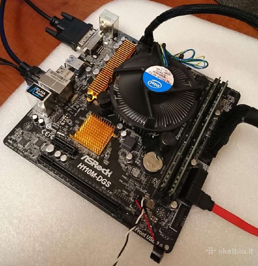 Asrock H110m-dgs + i5-6400 + 16gb Ddr4 + SSD - Skelbiu.lt