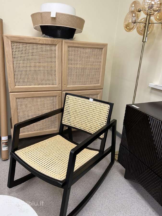 Craig supama kėdė su rotango vytele iš uosio medie - Skelbiu.lt
