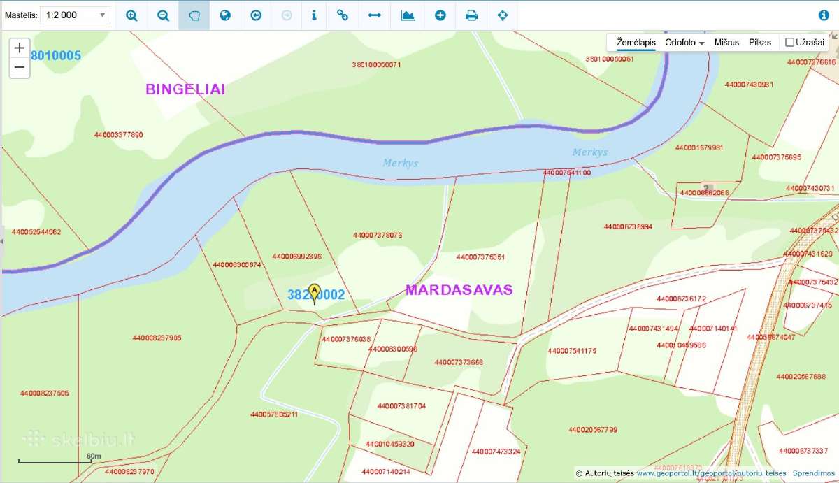 Sklypas Mardasave 60 a. su merkio upės pakrante - Skelbiu.lt