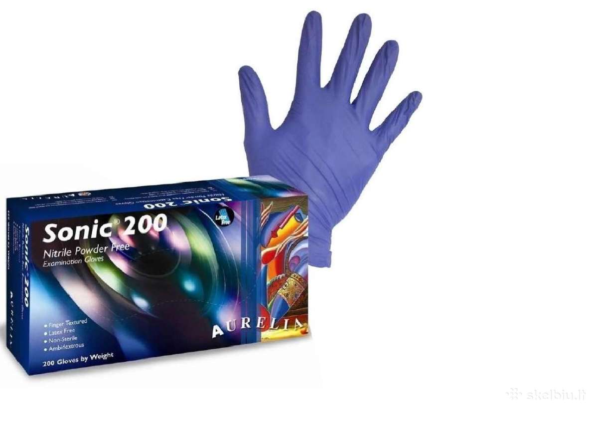 Sonic 200 nitrilinės pirštinės - Skelbiu.lt