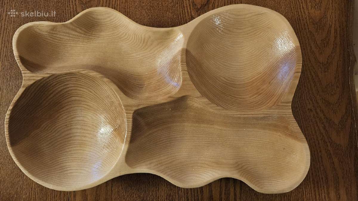 Medinis padėklas užkandžiams - Skelbiu.lt