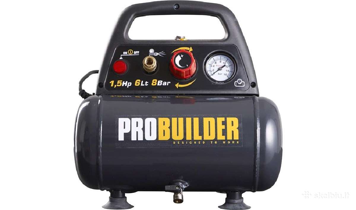 Mobilus 6l betepalinis oro kompresorius Probuilder - Skelbiu.lt