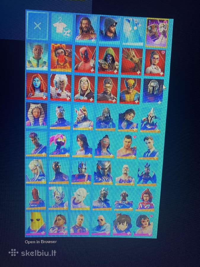 Fortnite acc su 114 skinu - Skelbiu.lt