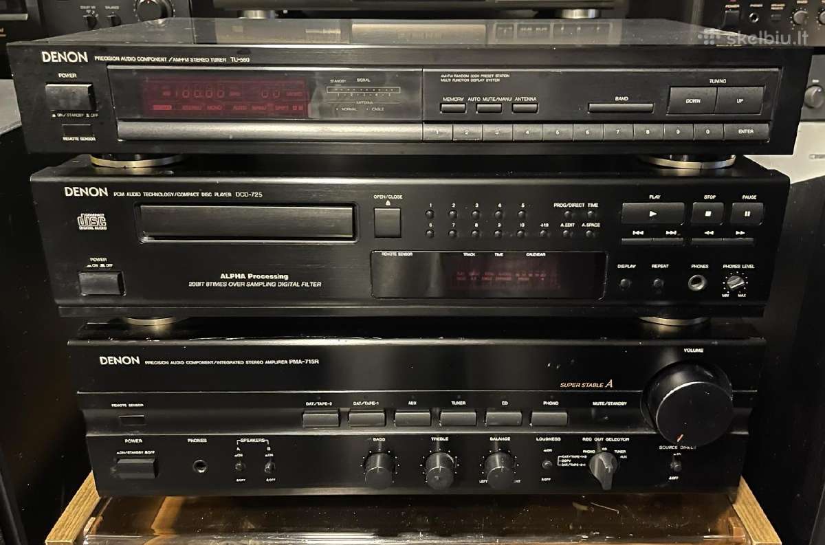Denon pma-715r, dcd-725 ir tu-560 / stiprintuvai - Skelbiu.lt