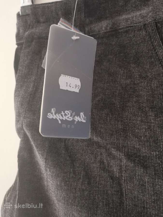 Velvetines kelnes naujos 184 cm M dydis - Skelbiu.lt