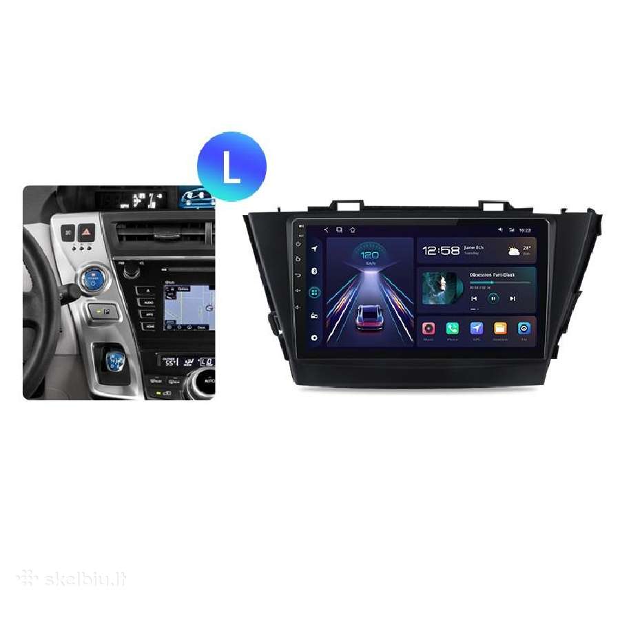 Toyota Prius 2012 - 2017 metų android multimedija - Skelbiu.lt