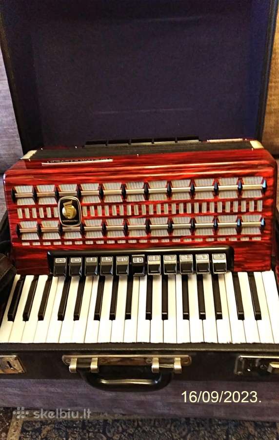 Vokiskas akordeonas Weltmeister 96 bos - Skelbiu.lt