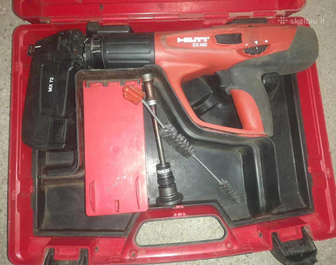 Hilti Dx460 Mx72 Montazinis pistoletas automatinis - Skelbiu.lt