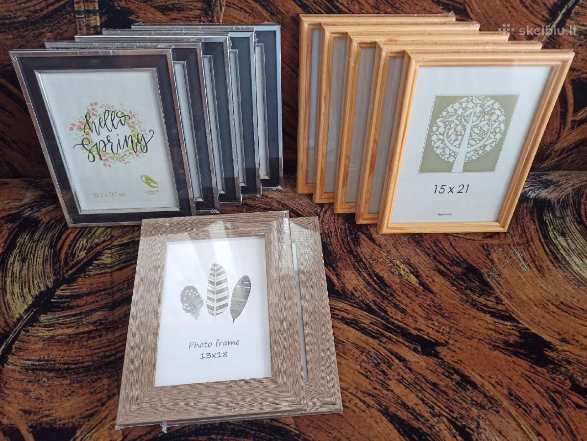 Nuotraukų rėmeliai, nenaudoti, įvairūs 92 vnt. - Skelbiu.lt