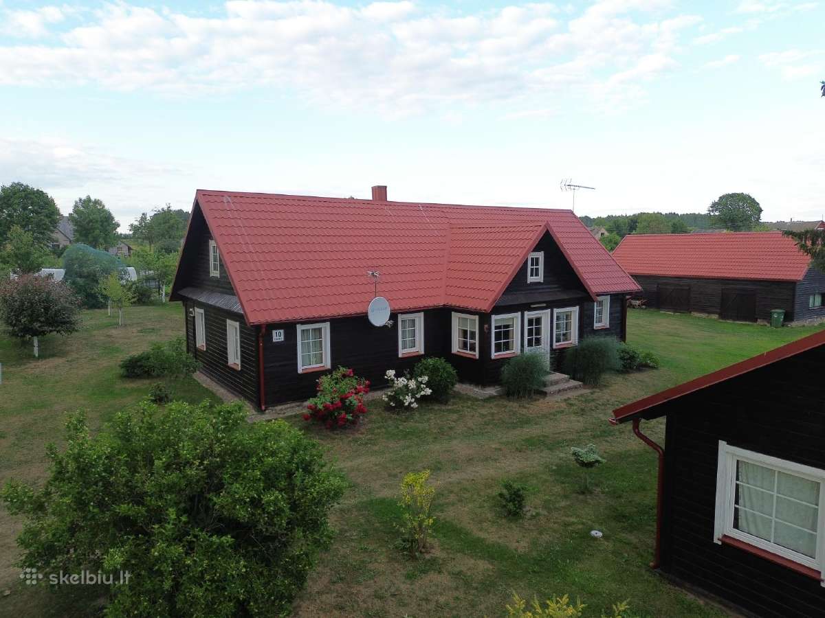 Namas, Zarasų r. Rokėnų k. Petro Gaulės g., rąstinė sodyba Nekilnojamo ...