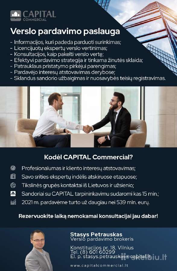 Nemokama konsultacija verslo pardavimo klausimais - Skelbiu.lt