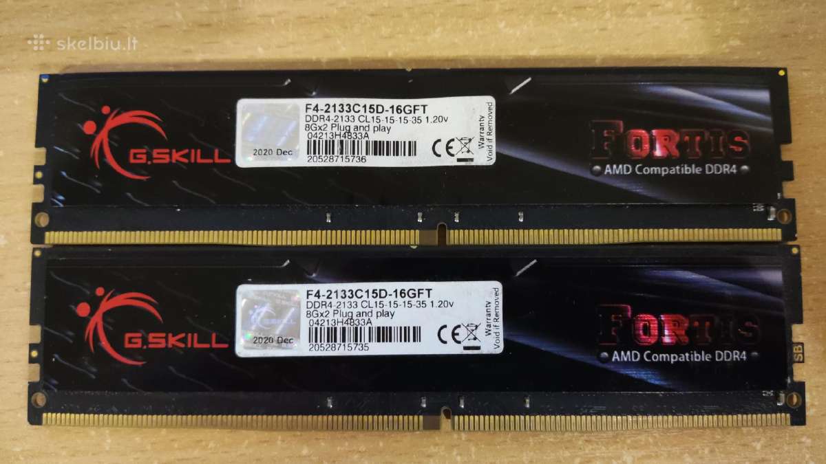 Ddr4 16gb (2x8gb) RAM (for Amd) - Skelbiu.lt