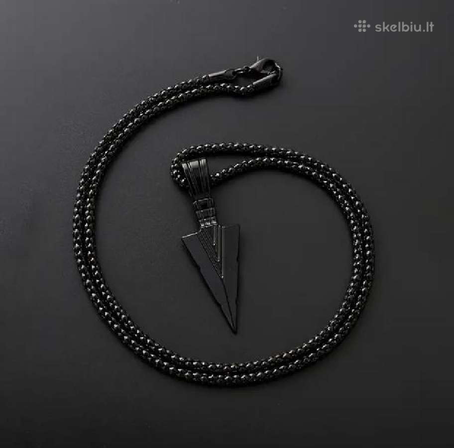 Juodas pakabukas vyrams - strėlės smaigalys - Skelbiu.lt
