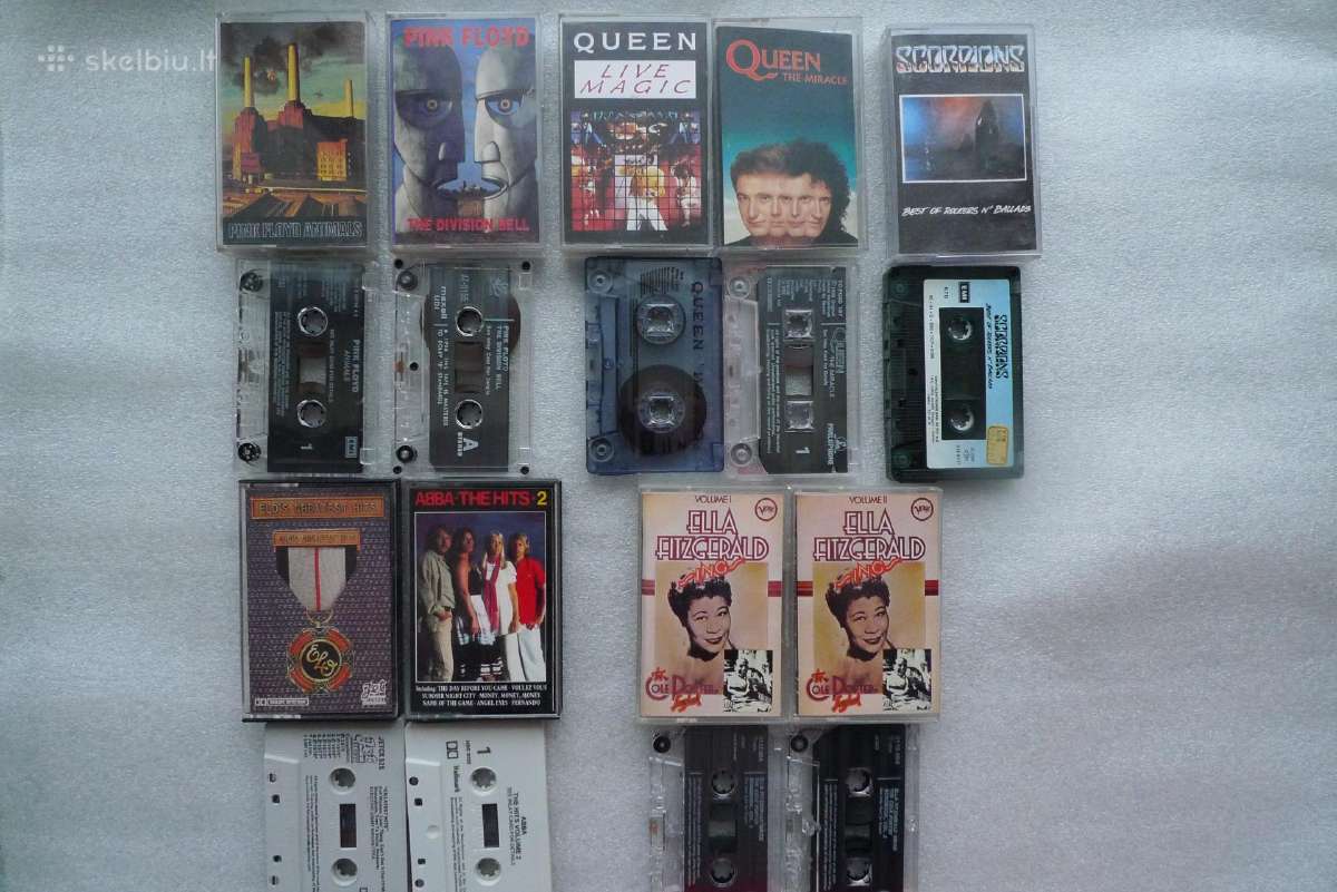 Kasetes Pink Floud,queen,elo ,Abba ir kt. - Skelbiu.lt