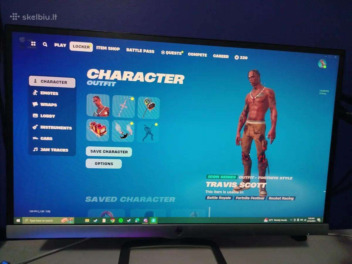 Fortnite account'as su Travis Scott'u - Skelbiu.lt