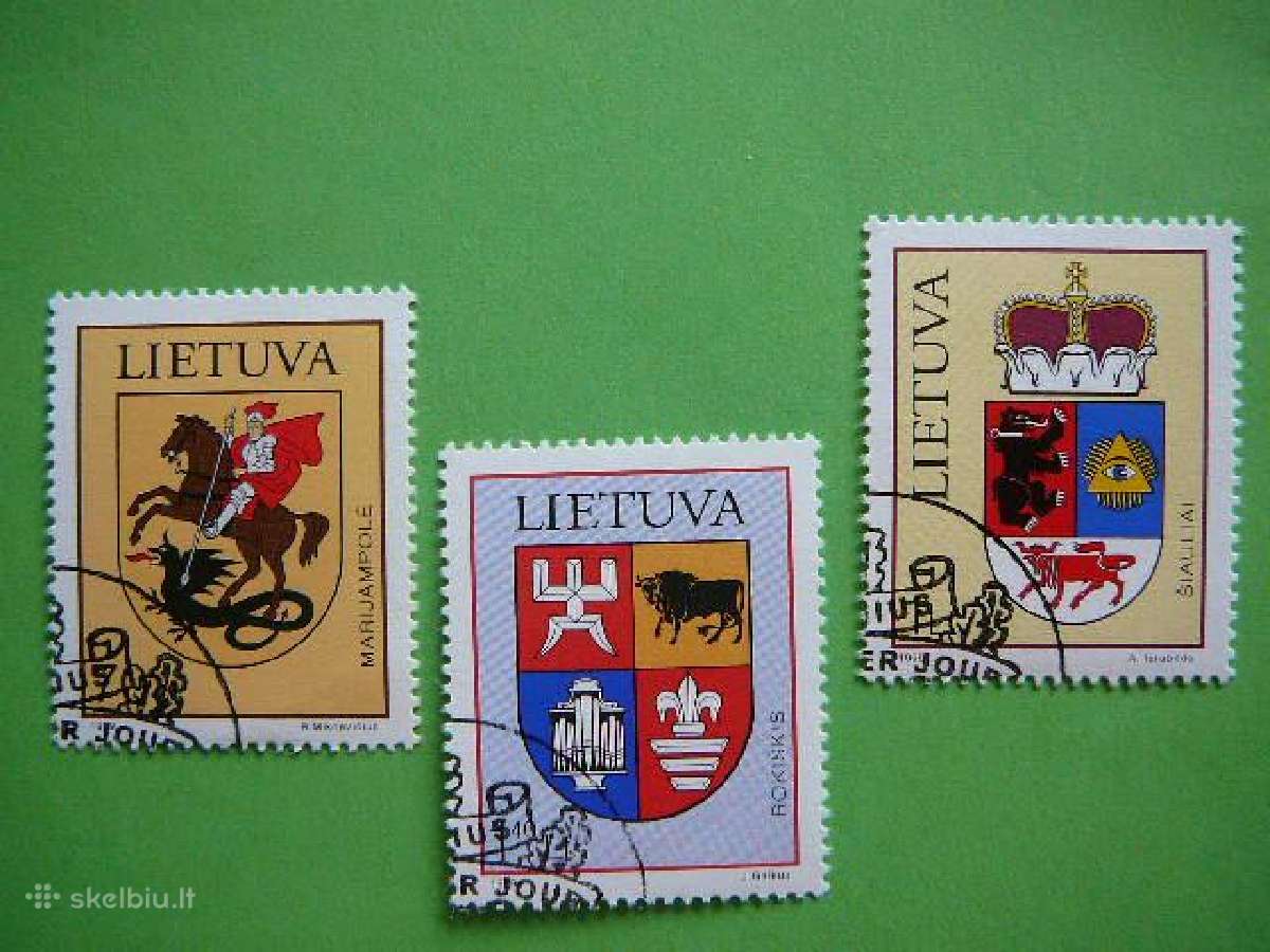 Lietuva 1999 Miestu herbai antsp. lit709/1a - Skelbiu.lt