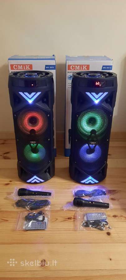 Party Box (c-mic) Bluetooth kolonėlės su mikrofonu - Skelbiu.lt