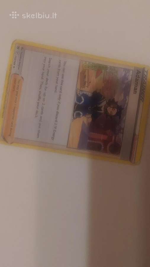 Pokemon korta Treneris Adaman. - Skelbiu.lt