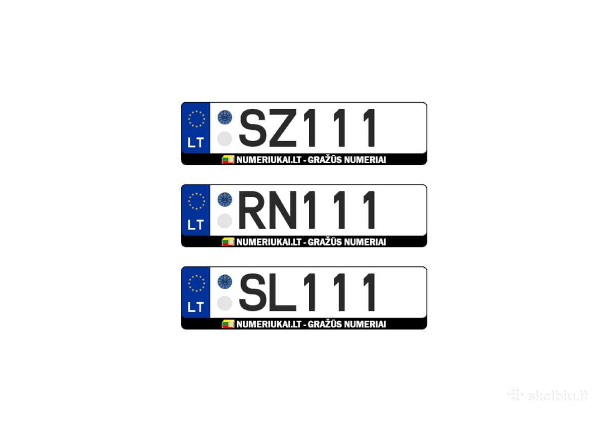 Priekabų tralų kemperių valstybiniai numeriai -34% - Skelbiu.lt