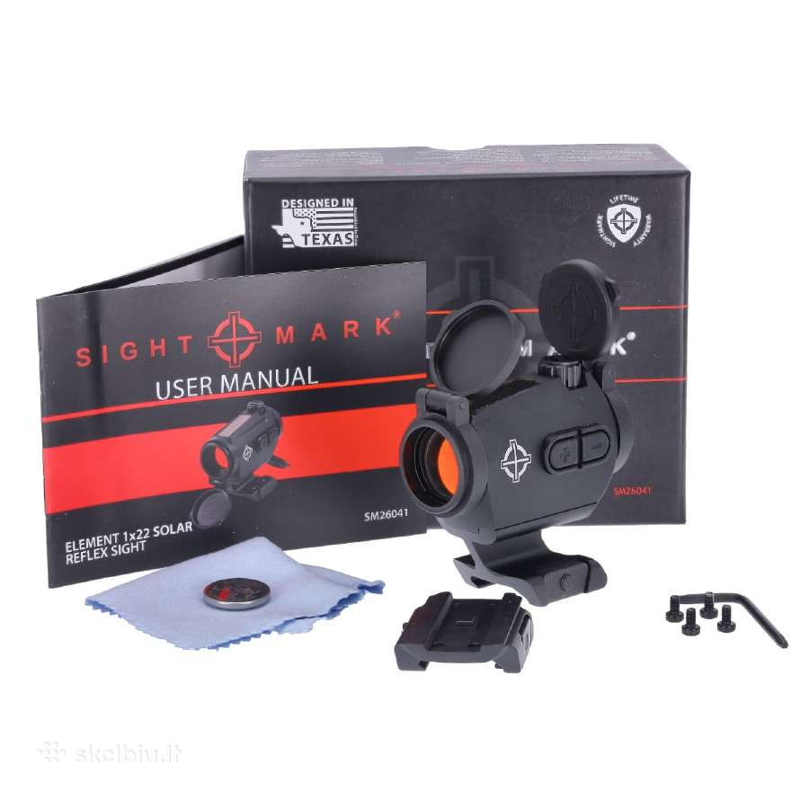 Sightmark Element Mini Solar Red Dot - Skelbiu.lt