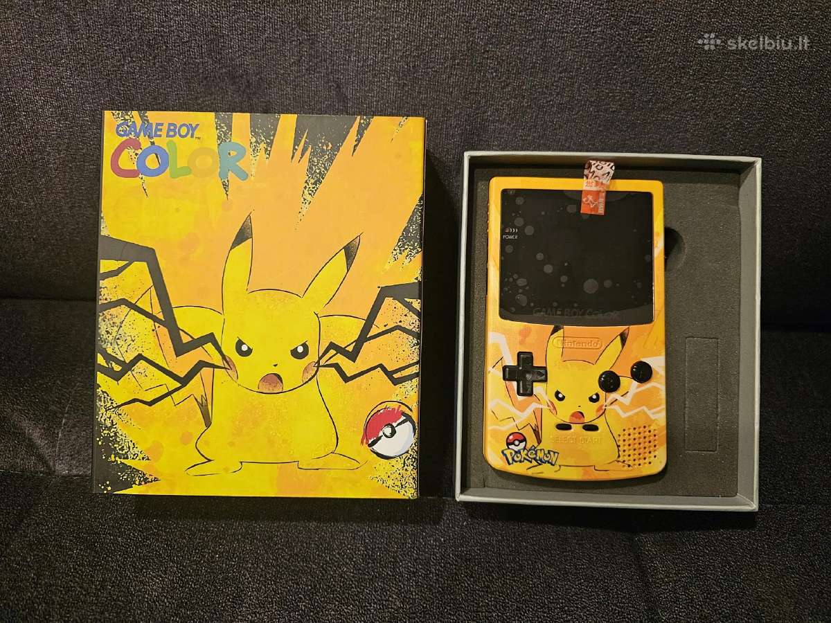 Nintendo game boy color Pokemon Pikachu - Skelbiu.lt