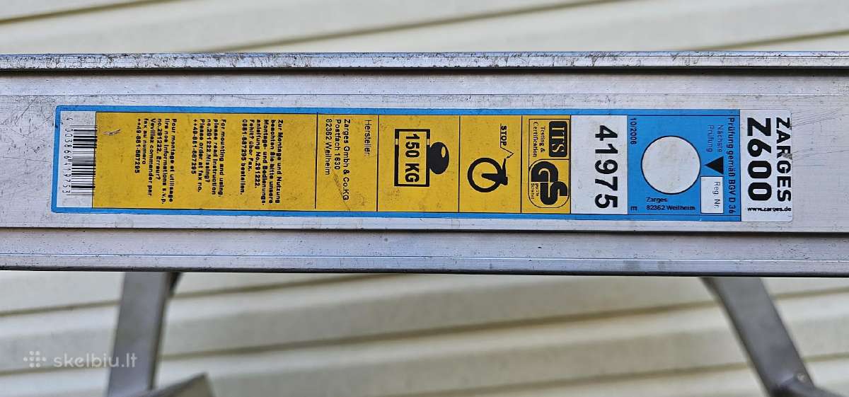 Zarges z600 platforma su kopėčiomis - Skelbiu.lt