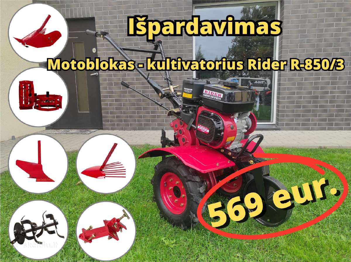Akcija! Motoblokas su visais padargais! - Skelbiu.lt