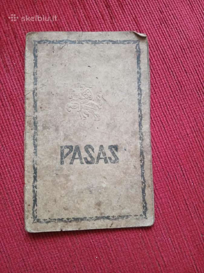 Tarpukario lietuvos pasas 1922m - Skelbiu.lt