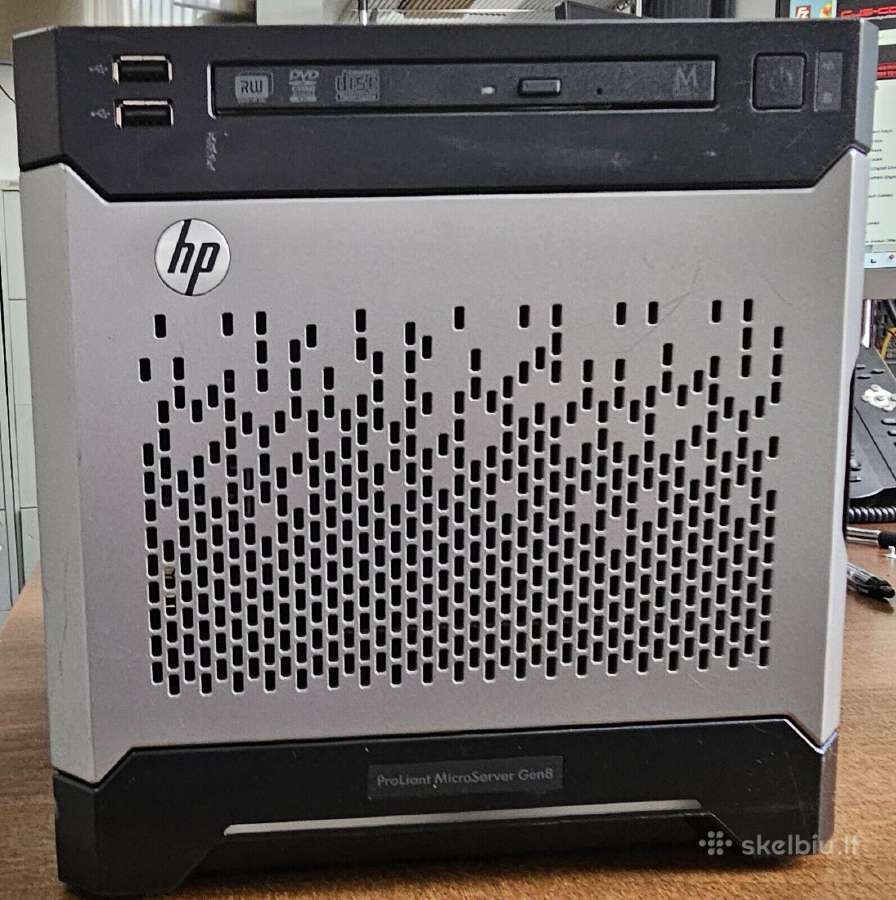 Hp Microserver Gen8 i3-3240 8gb Ecc Sas Raid P222 - Skelbiu.lt