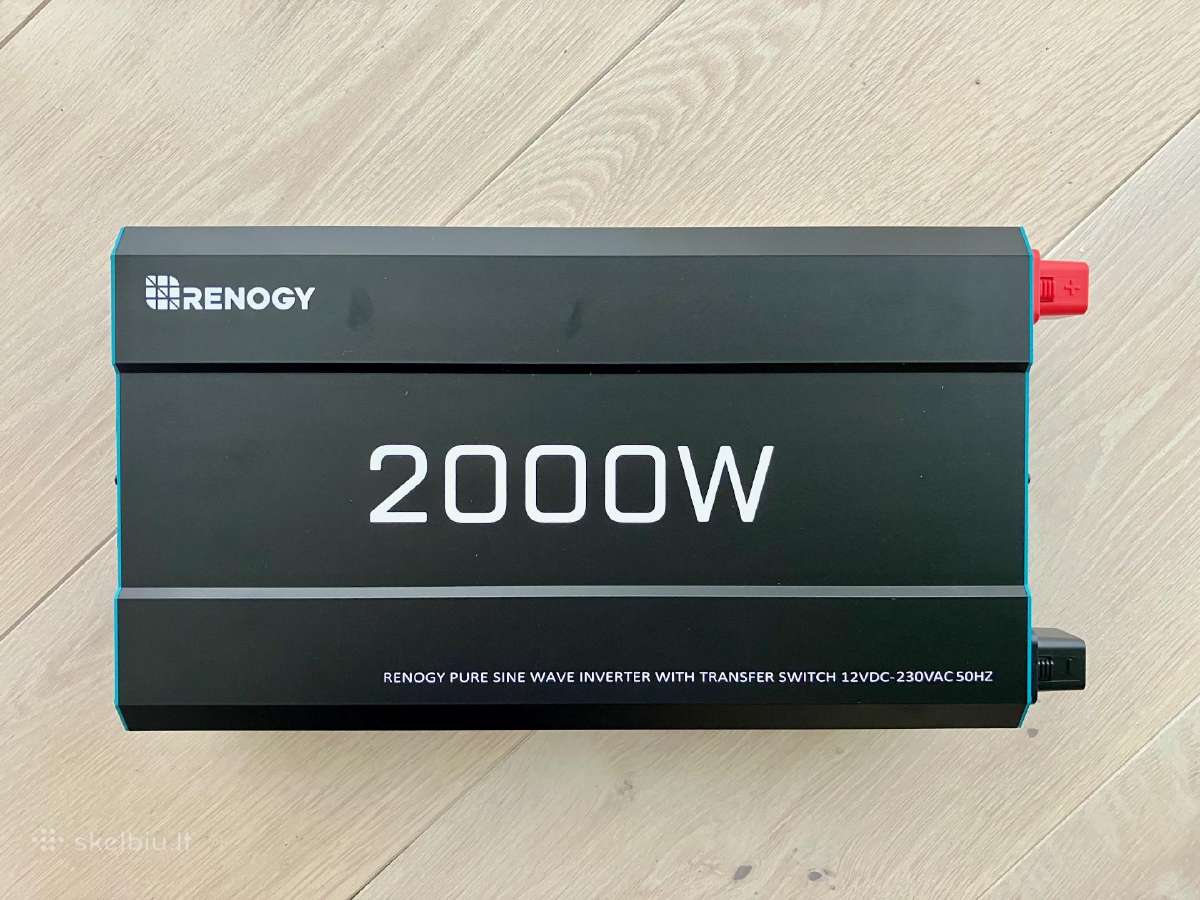 Renogy 2000w 12v Inverteris Pure sin wave + Ups - Skelbiu.lt