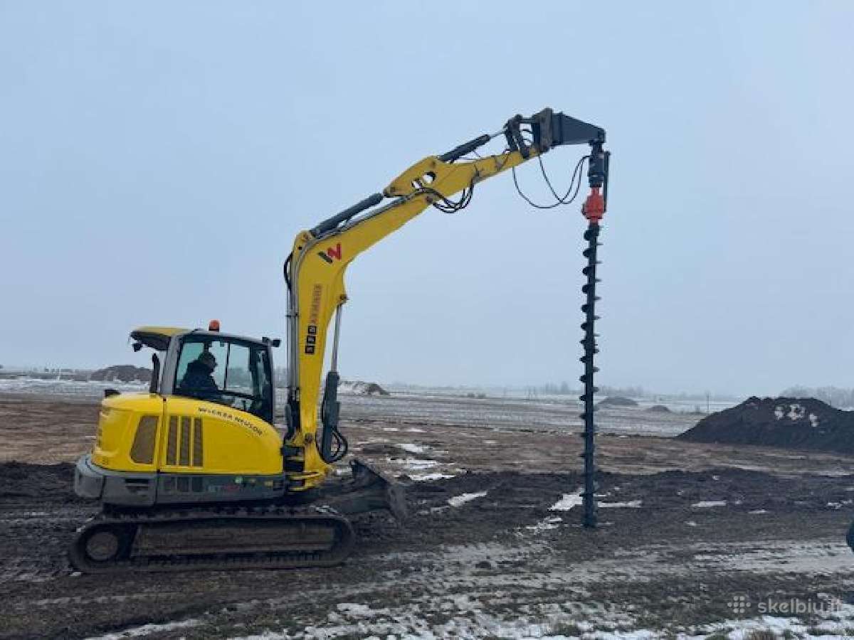 Cfa Polių Gręžimas, Ekskavatoriaus Nuoma 9 Tonų. - Skelbiu.lt