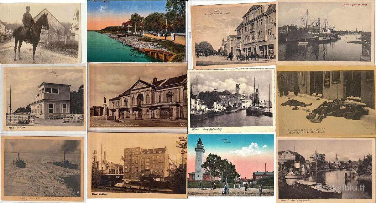 Memelis Memel Klaipeda atvirukai 12 vnt - Skelbiu.lt