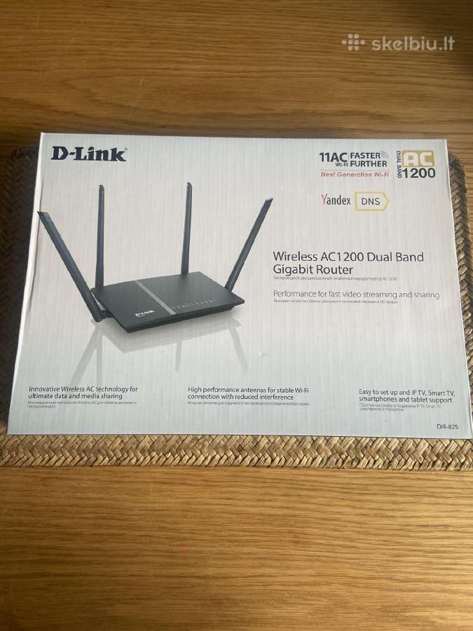 D-link Dir-825 Ac1200 WiFi routeris - Skelbiu.lt