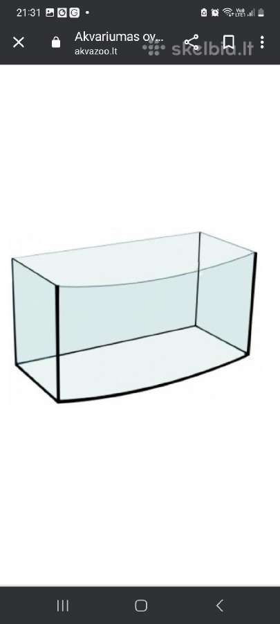 Ovalus akvariumas - Skelbiu.lt