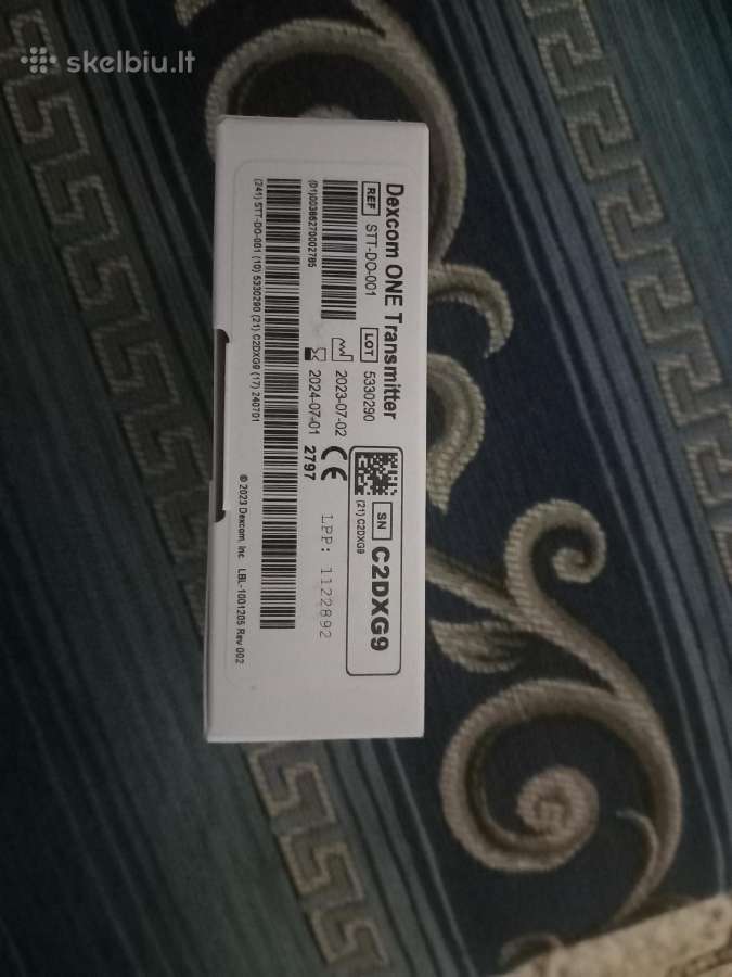 DeXCom one siųstuvas su jutikliais - Skelbiu.lt