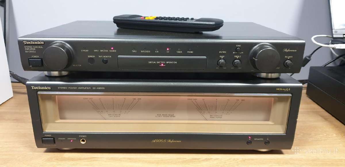 Technics komplektas preamp C800u + A900s power amp - Skelbiu.lt