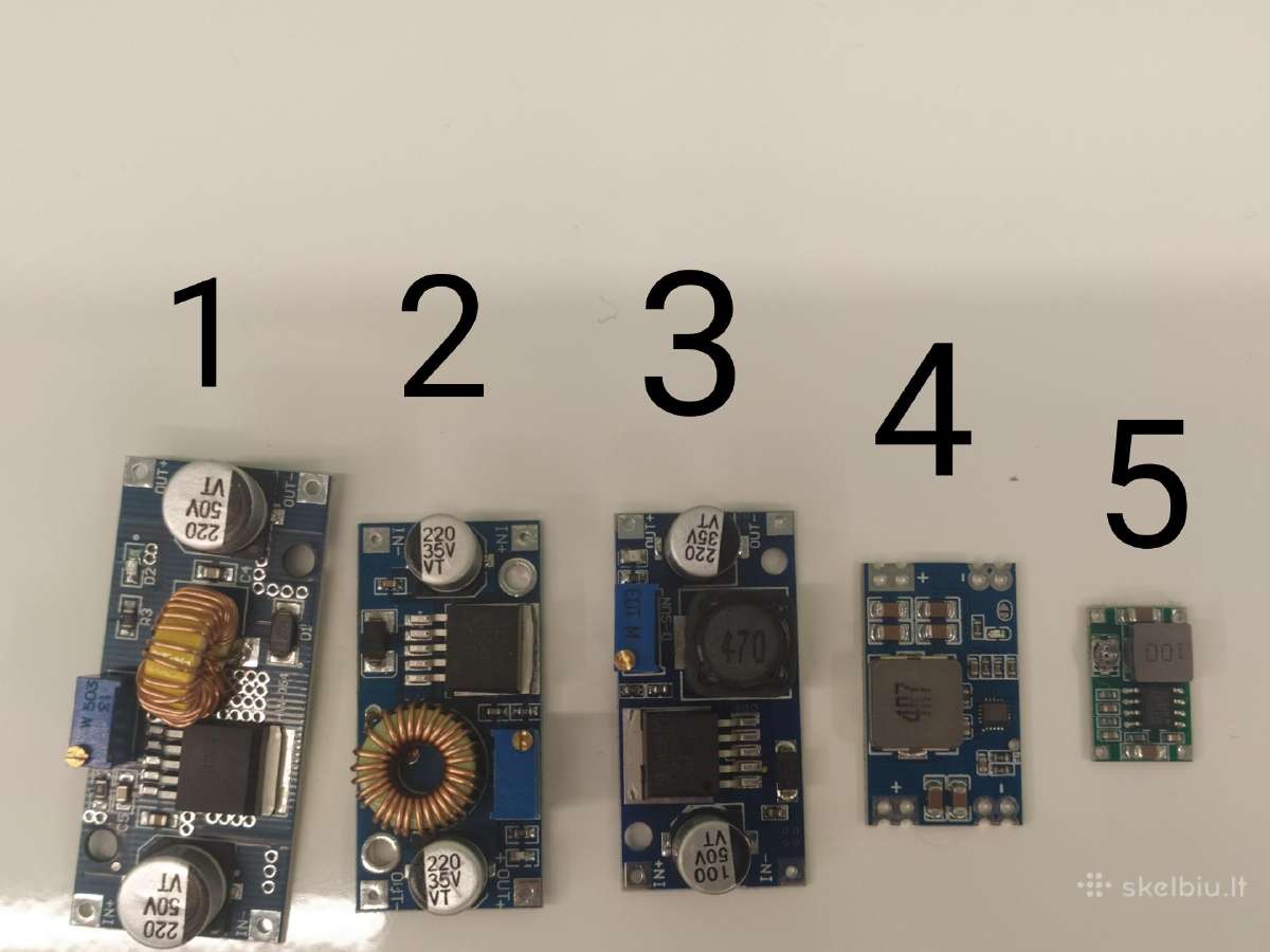 Step-up Step-down module, Voltmetras, Ampermetras - Skelbiu.lt