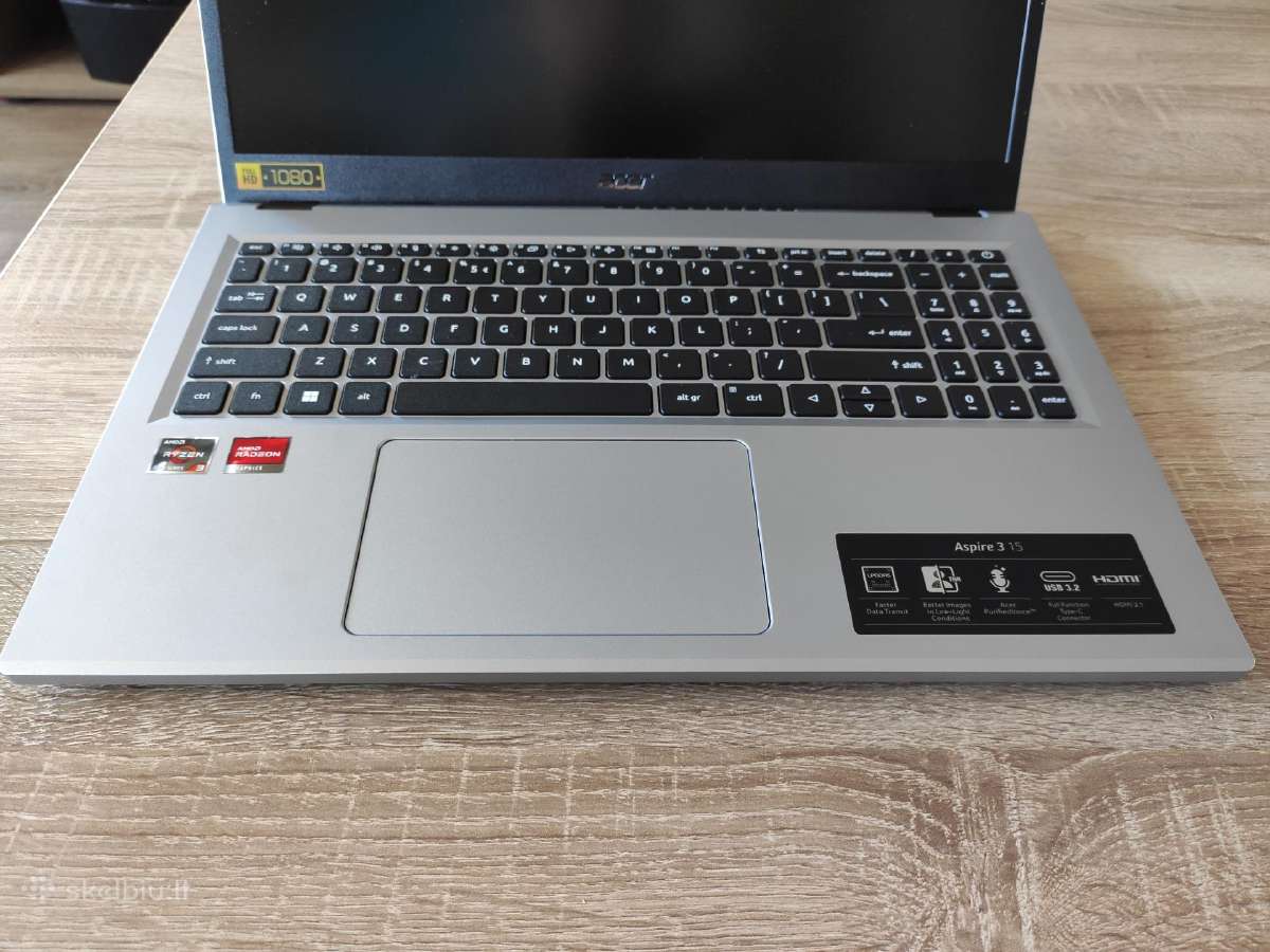 Acer Ryzen 3 7320u,8 ddr5,256nvme,amd radeon,fhd - Skelbiu.lt