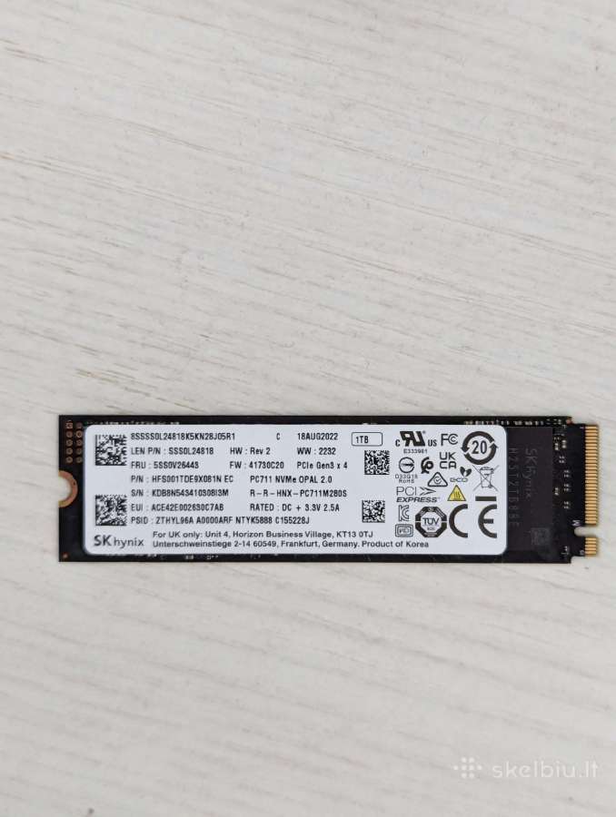 Sk Hynix 1tb SSD (Hfs001tde9x081n) - Skelbiu.lt