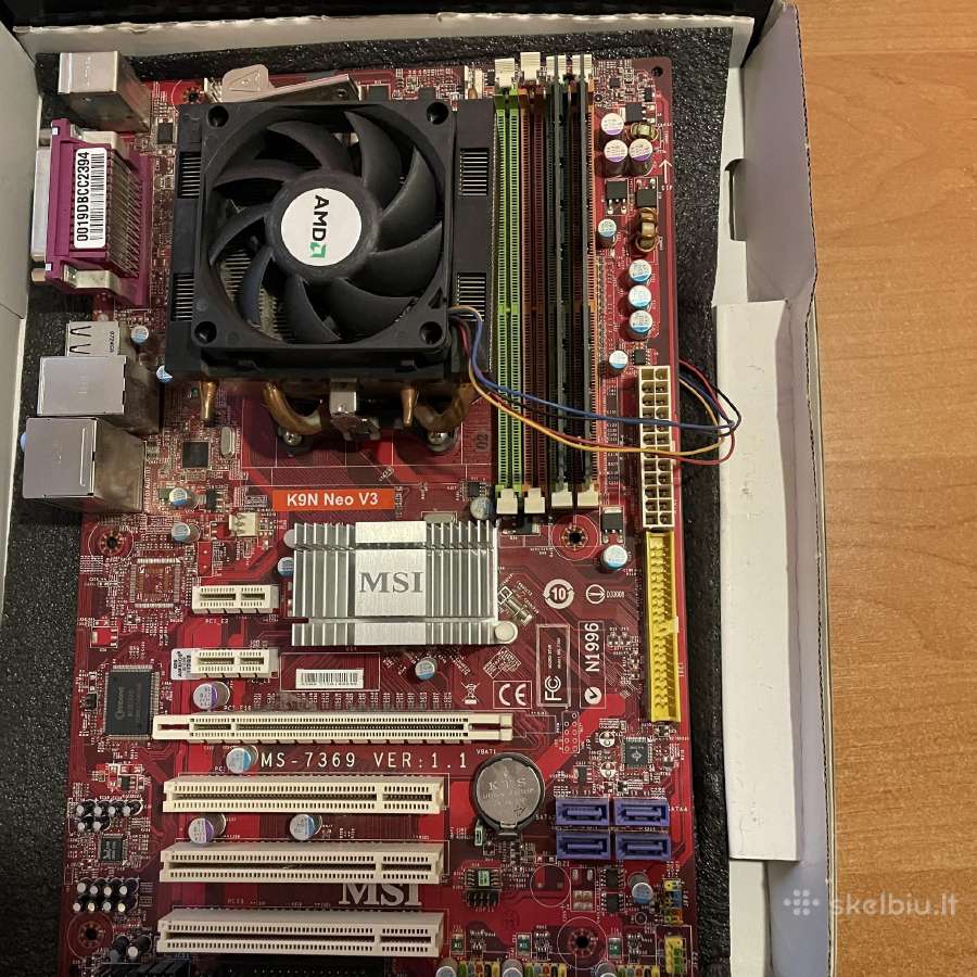 Msi K9n Neo V3 + 2gb Ddr2-800 + Amd Cpu - Skelbiu.lt