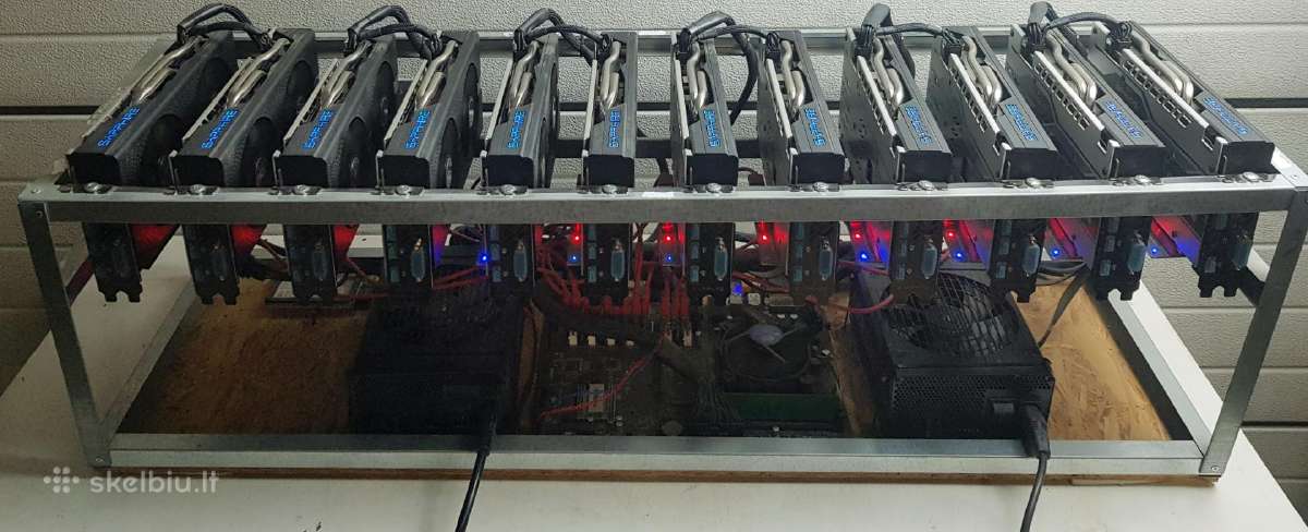 Mining Rig Rigai Rigas kompiuteriai plokštes Rx580 - Skelbiu.lt