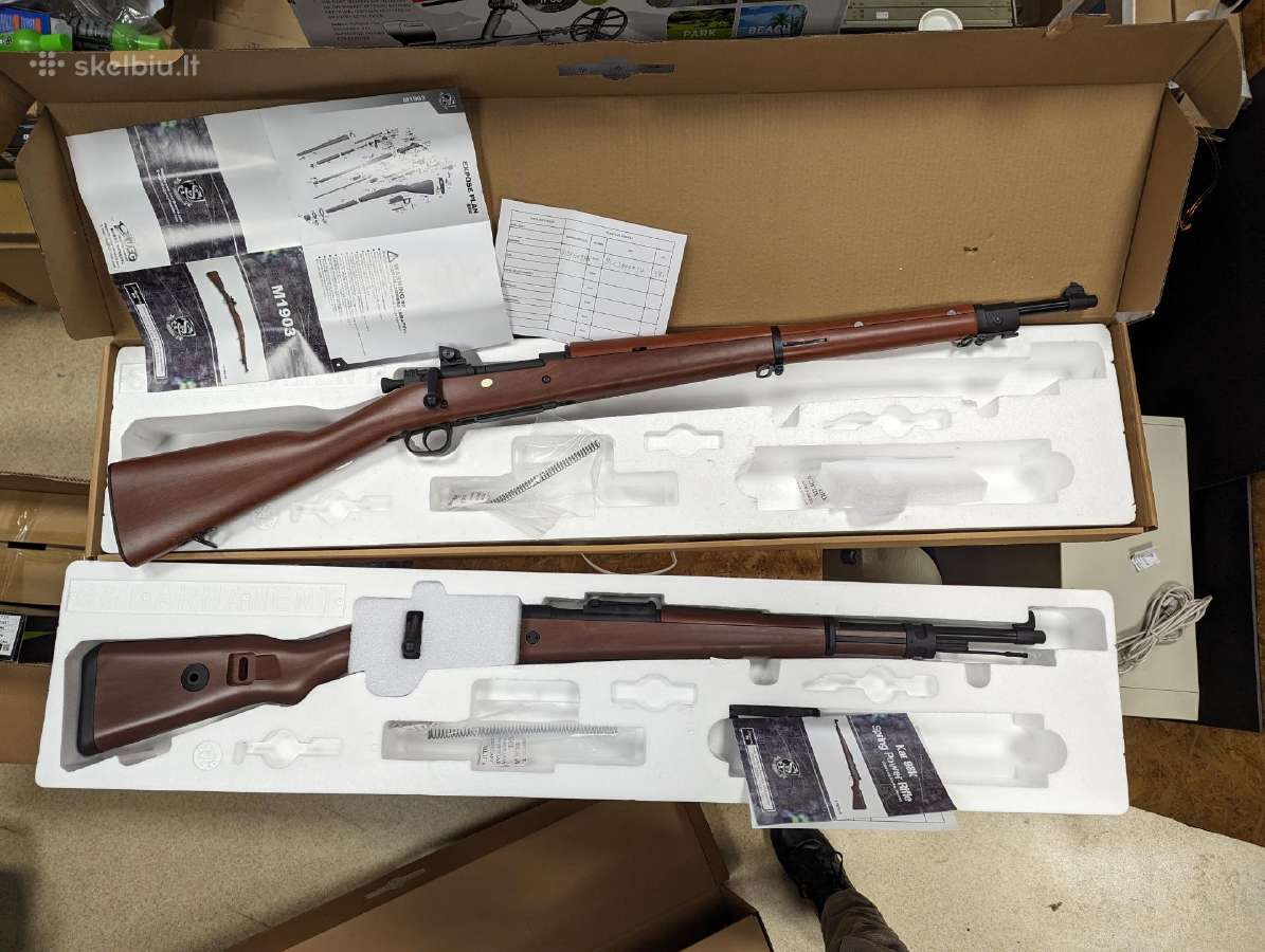 M1903 Springfield, Mauser Kar98 airsoft šautuvai - Skelbiu.lt