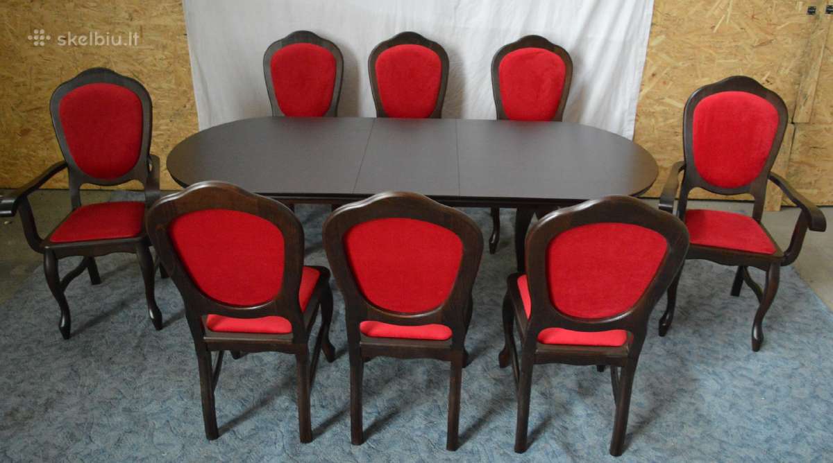 Nauji klasikiniai stalai su kėdėmis - Skelbiu.lt