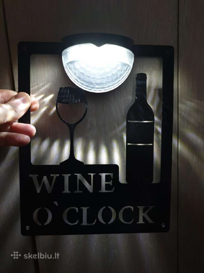 Metalinė,vyno valanda, iškaba su apšvietimu - Skelbiu.lt