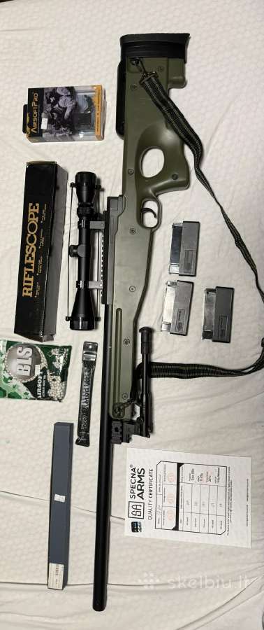 Airsoft snaiperinis Well Mb01 L96a1 - Skelbiu.lt