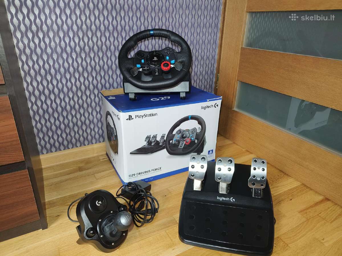 Logitech g29/g920 zaidimu vairas +shifteris - Skelbiu.lt