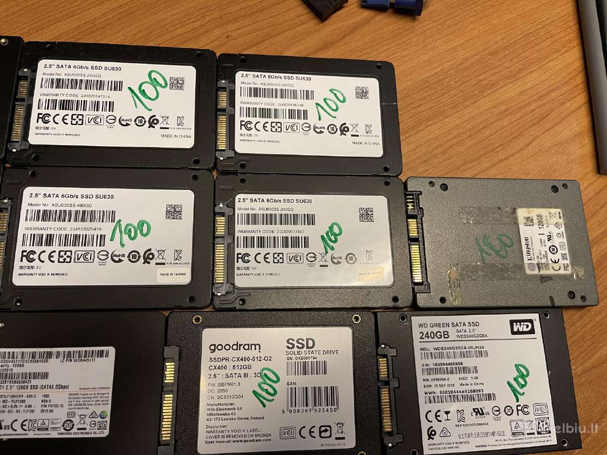 Naudoti SSD ir HDD diskai - Skelbiu.lt
