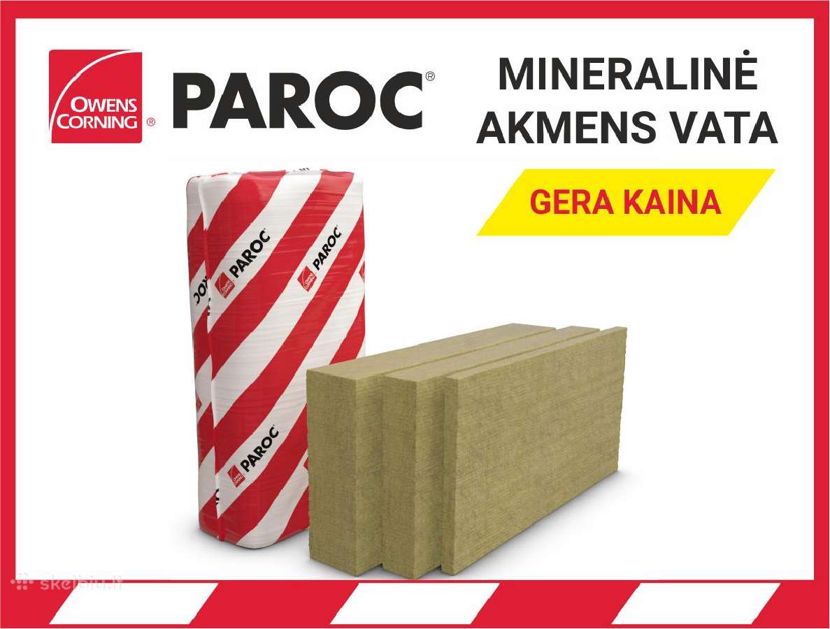 Mineralinė akmens vata "Paroc" - Skelbiu.lt