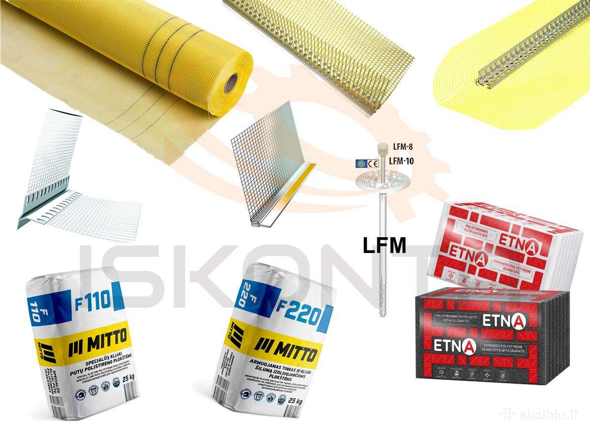 Armavimo tinklelis, profiliai, klijavimo mišiniai - Skelbiu.lt